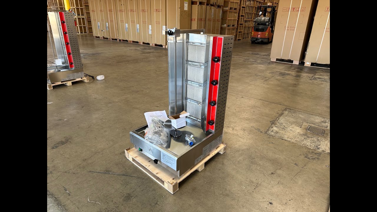 Shawarma Grill Machine Countertop Vertical Rotating Rotisserie Shawarma ...