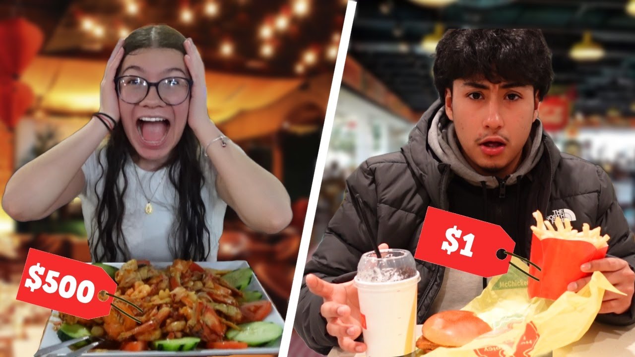 Eating At The Most Expensive Restaurant Vs The Cheapest Restaurant ...