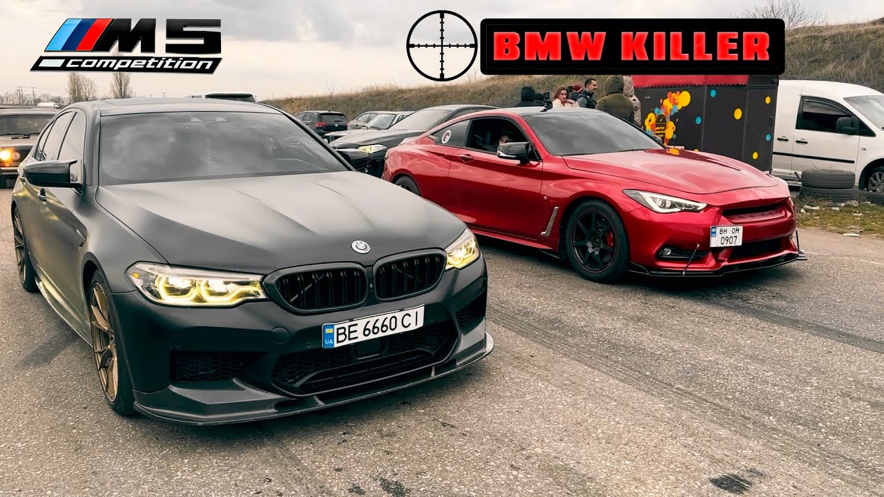 INFINITI Q60 RED SPORT создан УНИЖАТЬ BMW. Заруба с M5 F90 - YouTube