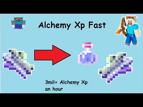 Fastest Method for Leveling Up Alchemy ( Hypixel Skyblock ) - YouTube