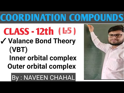 Coordination compounds (L-5) | Valence bond theory (VBT) | 12th ...