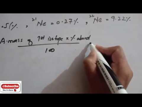 Numerical Average Atomic Mass Of Neon (9th Class Chemistry) - YouTube