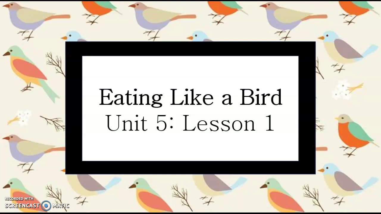 Eating Like A Bird - YouTube