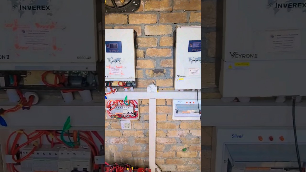 Resolving a fault an inverex (10kw) system dual inverter. #inverter # ...