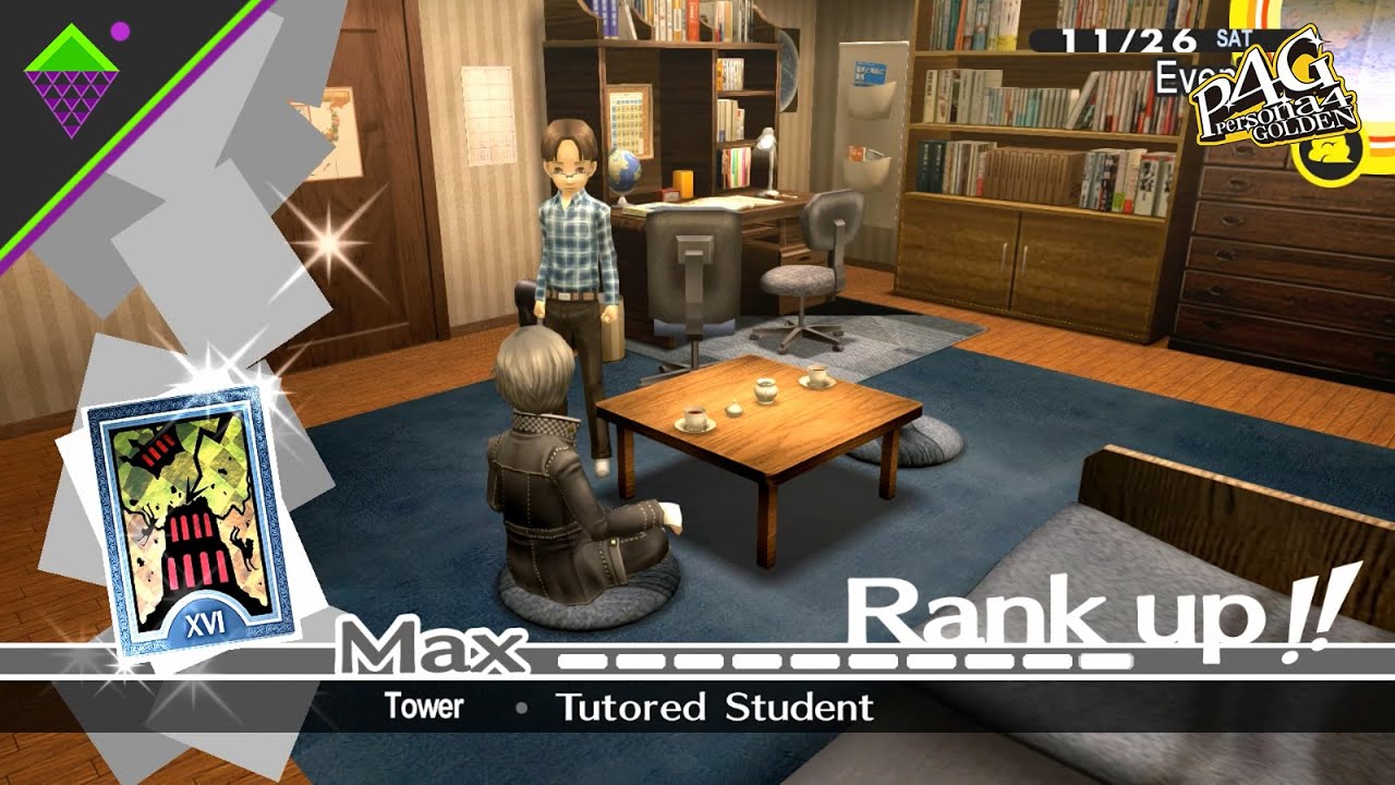 Persona 4 Golden - Shu Nakajima (Tower) Social Link Rank 1 - MAX - YouTube