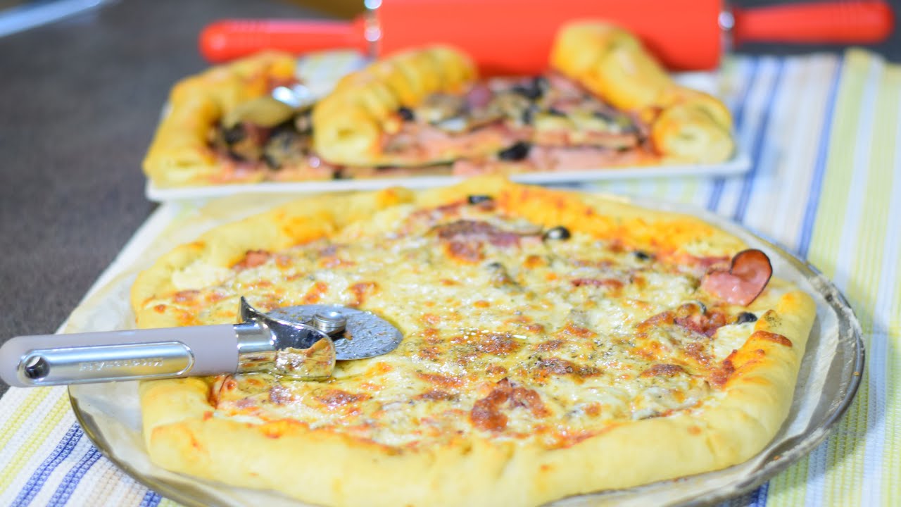 Najbolja domaca pica-kao iz picerije - The best homemade stuffed crust ...