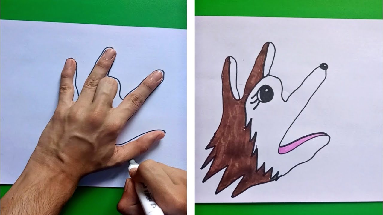 Palm art hacks for kids | Drawing for kids - YouTube