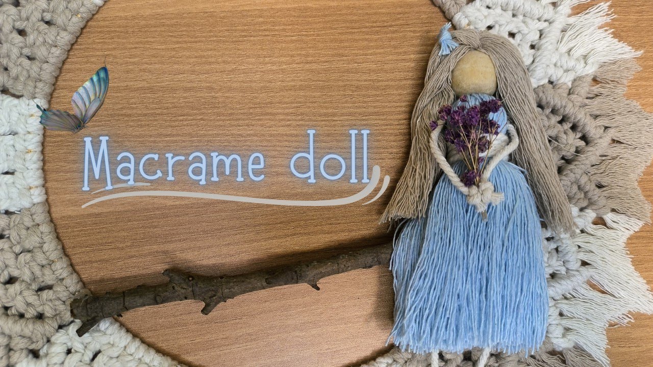 Macrame girl doll || Macrame tutorial - YouTube