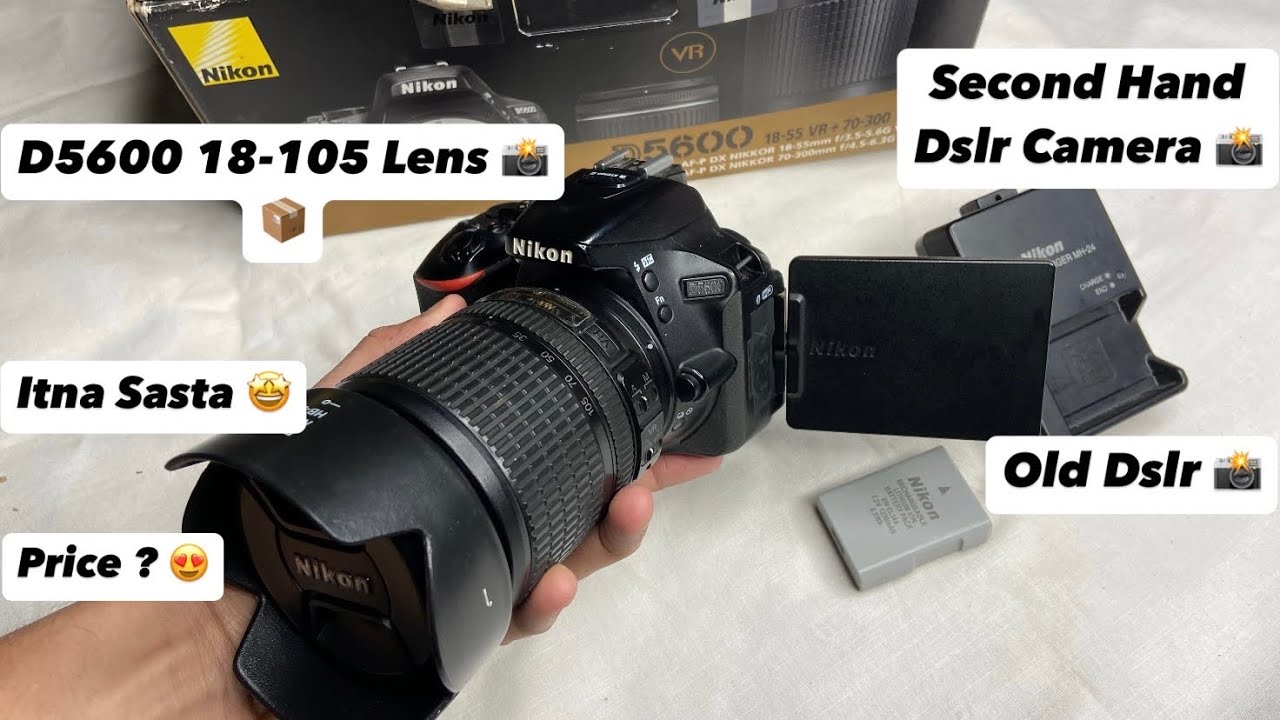 🤩 Nikon d5600 With 18-105 Lens 😍 | Second Hand Camera Market | Old Dslr ...