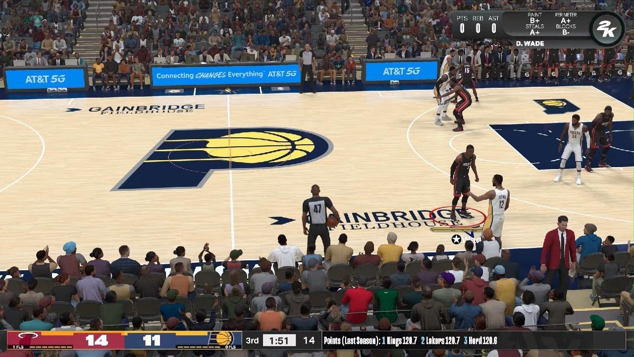 Miami Heat 12' v Prime Paul George | Throwback | NBA2K24 - YouTube