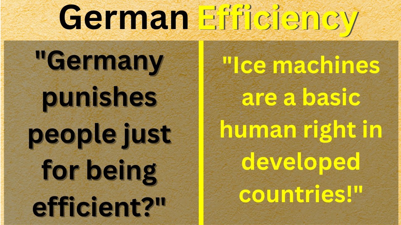 Proof Americans Can't Handle German Efficiency - YouTube