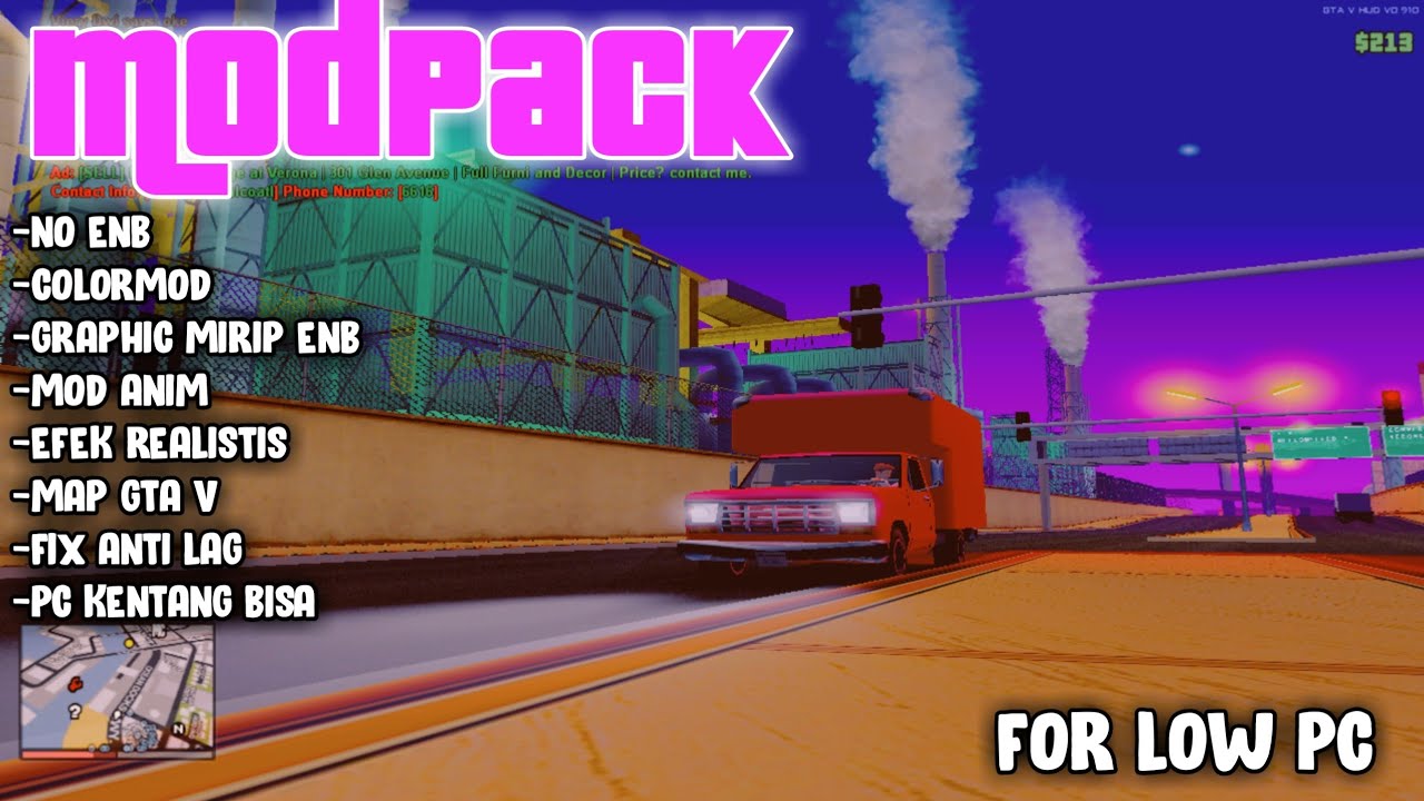 SHARE MODPACK GTA SAMP PC KENTANG! RINGAN PARAH!! (TERBARU) - YouTube