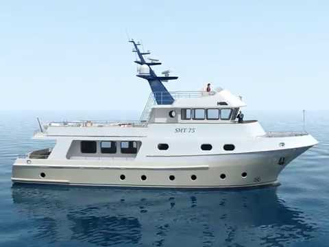 Trawler Yacht SMT 70, styling by SeaTech ltd - YouTube