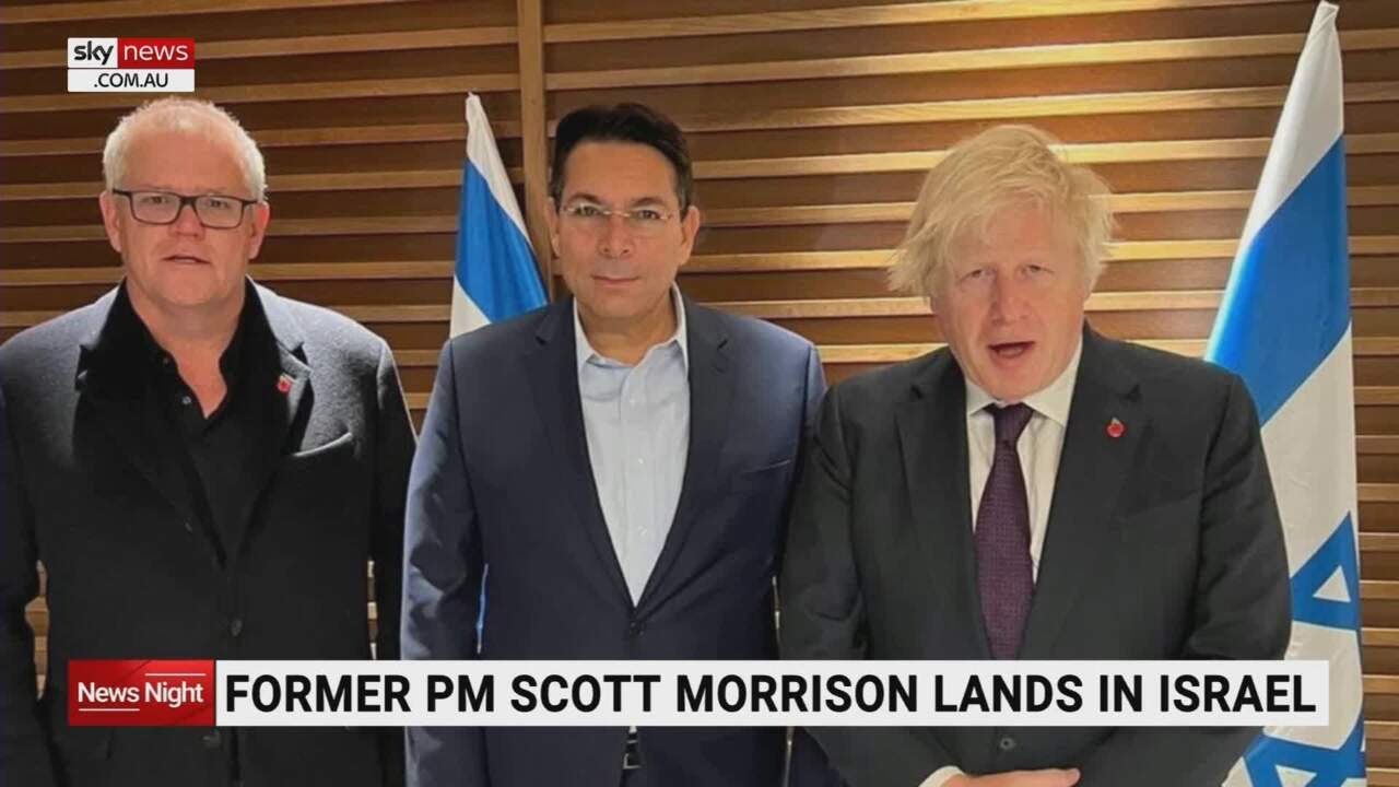 Scott Morrison and Boris Johnson visit Israel - YouTube