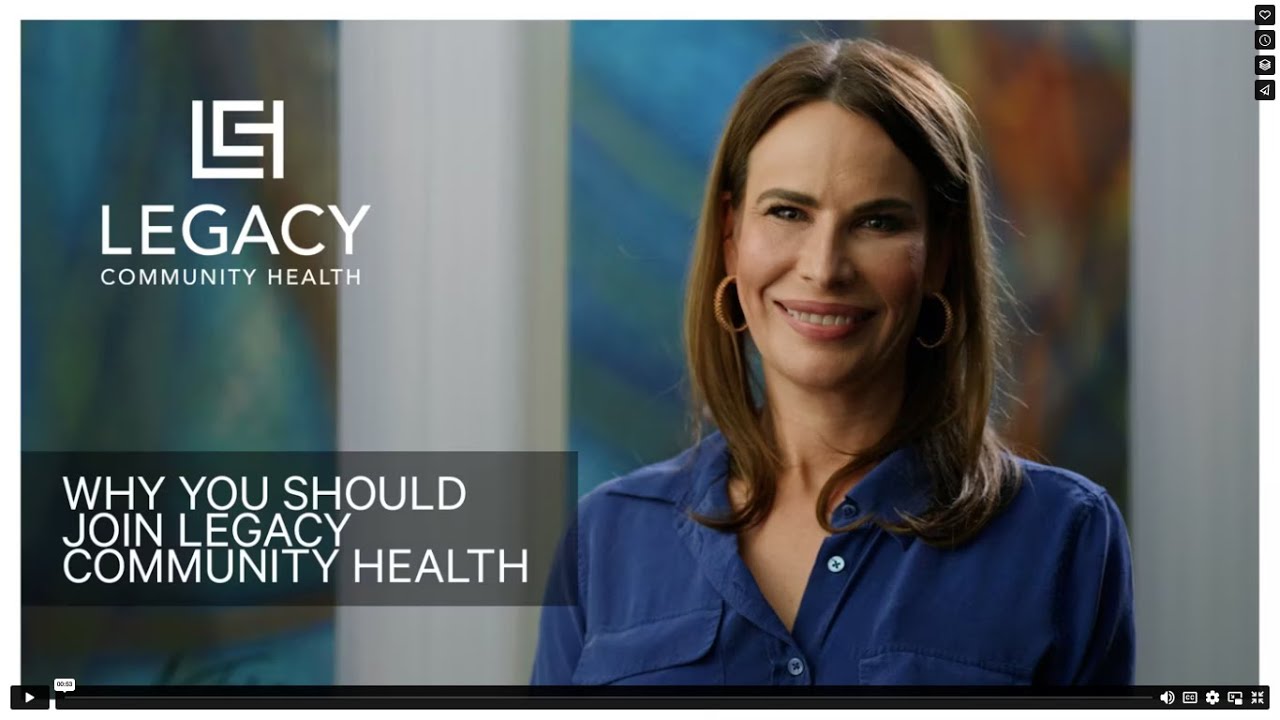 Why You Should Join Legacy Community Health - YouTube