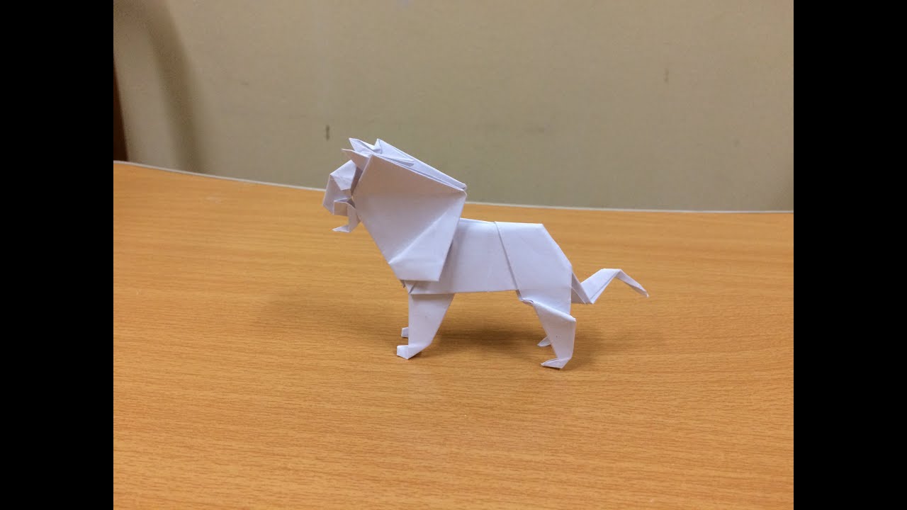 Origami Lion | How To Fold Lion - YouTube