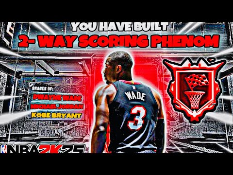 HOW TO MAKE 2-WAY SCORING PHENOM DWYANE WADE BUILD ON 2K25!! - YouTube