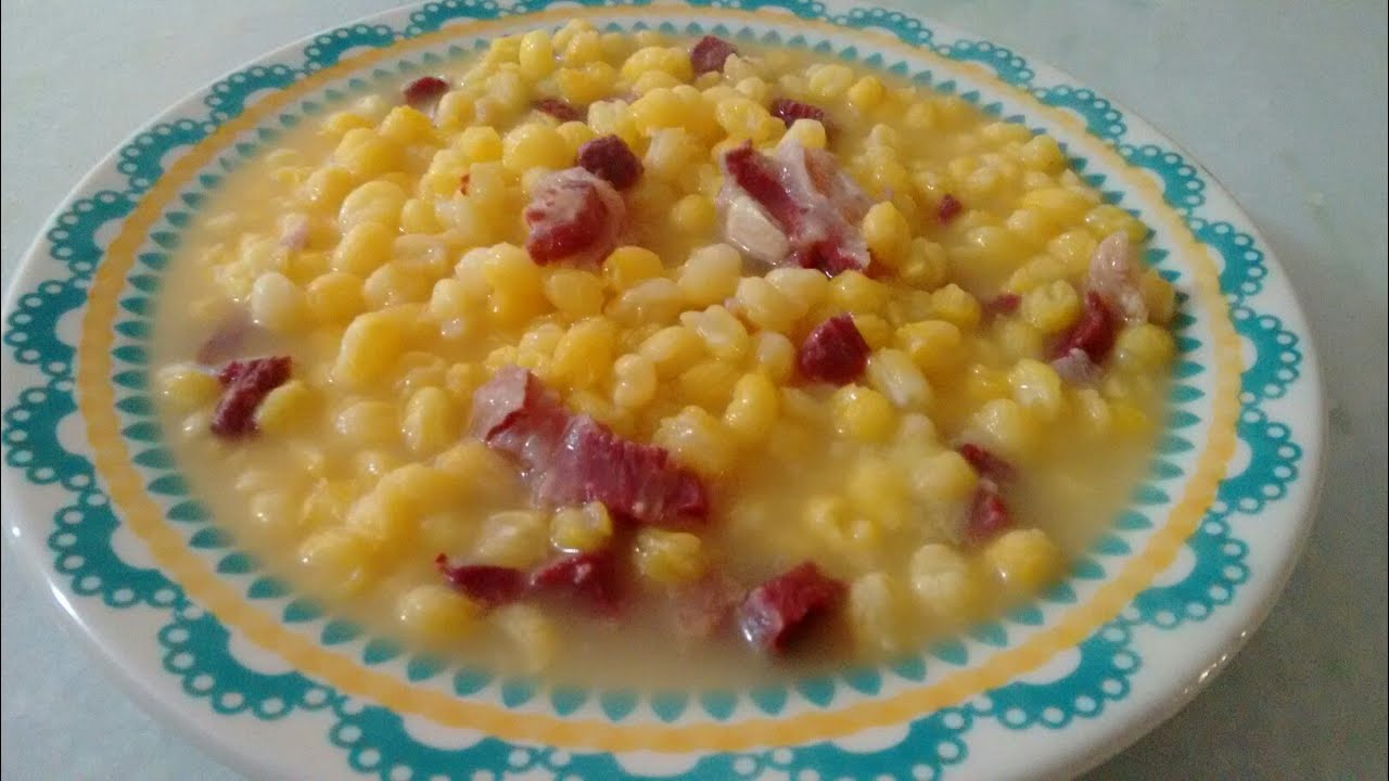 Mungunzá salgado delicioso e fácil de fazer. - YouTube