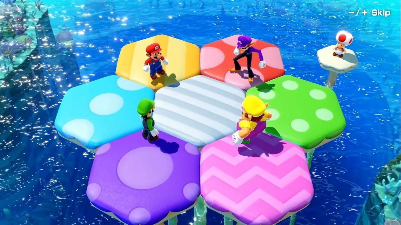 Mario Party Superstars Mushroom Mix Up Mario and Luigi vs Waluigi and ...