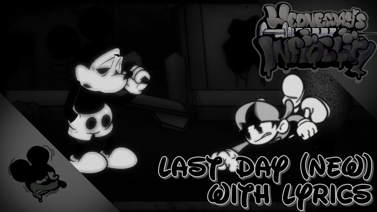 (Epilepsy Warning) | Last Day (New) with lyrics | FNF: Wednesday's ...