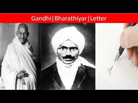 Gandhi|Bharathiyar|Letter - YouTube