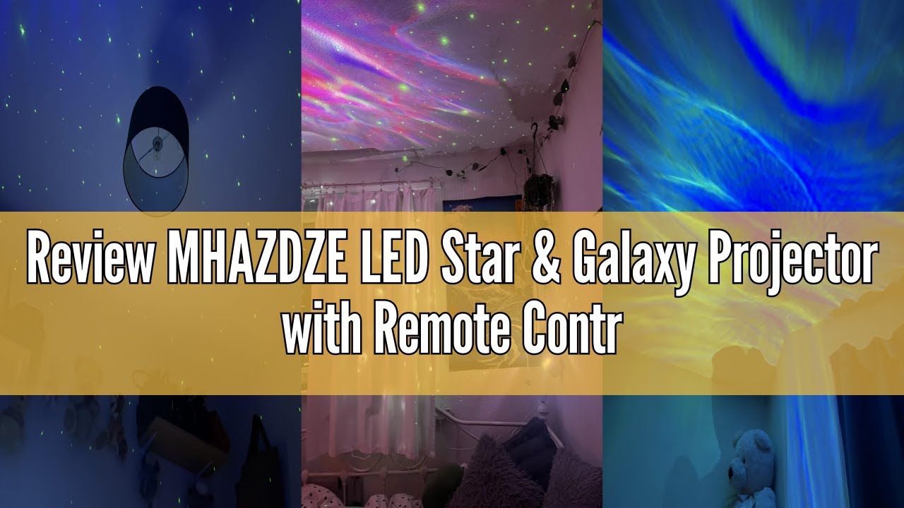 Review MHAZDZE LED Star & Galaxy Projector with Remote Control ...