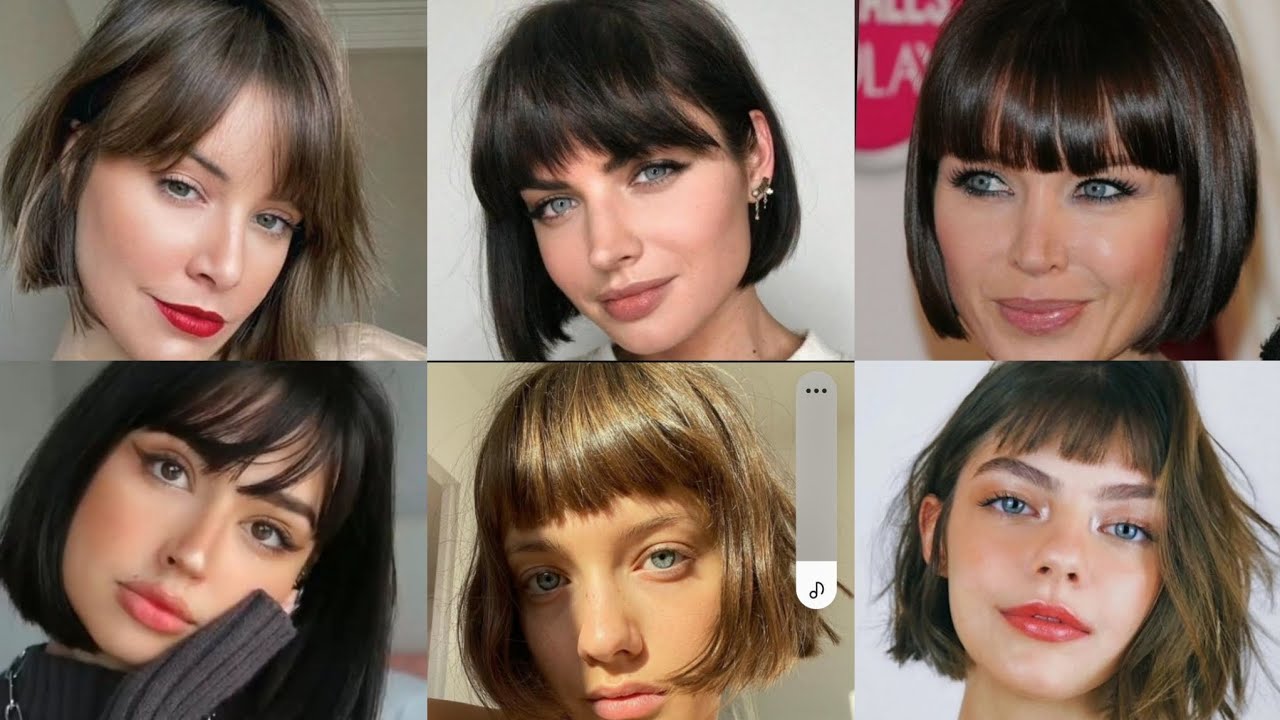 Very Gorgeous Fine Bob haircuts With Bangs || Fine Bob hairstyles for ...