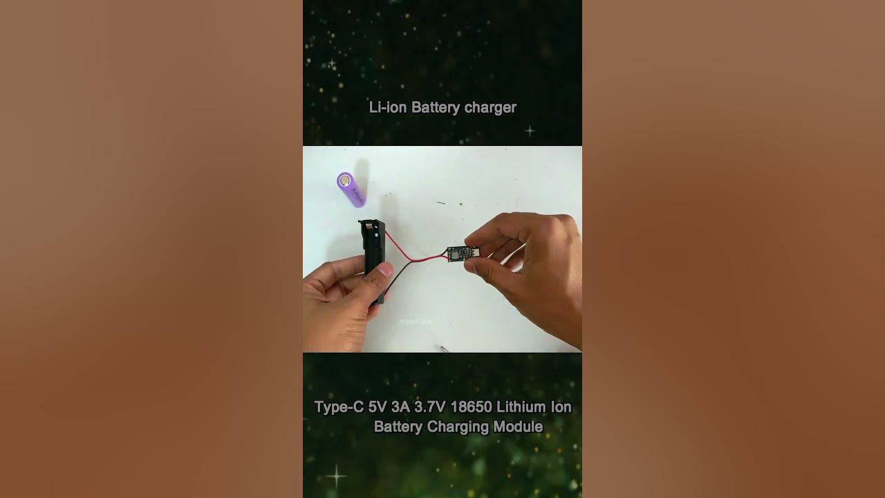 Type-C 5V 3A 3.7V 18650 Lithium Ion Battery Charging Module | Fast charging | #POWER-GEN | # ...