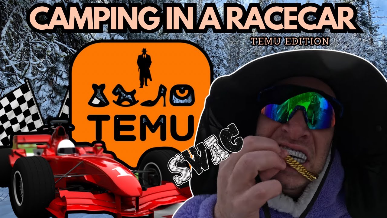CAMPING IN A TEMU RACE CAR BED - YouTube
