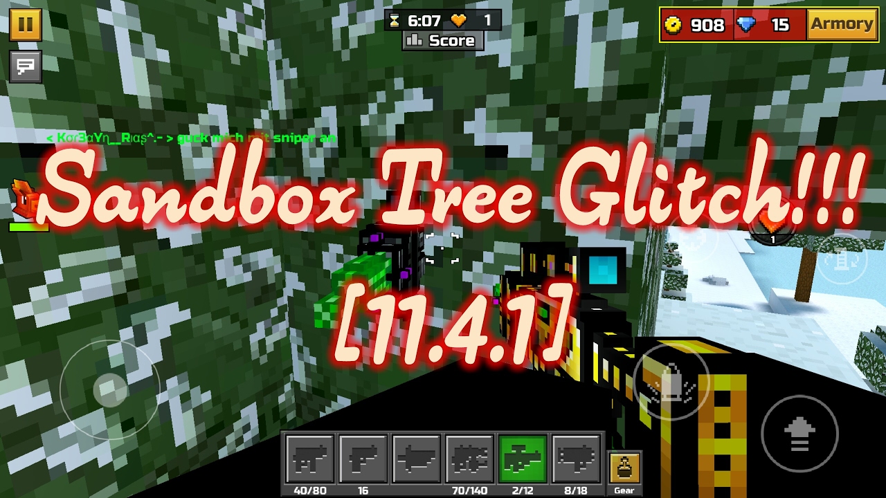 Winter Party Sandbox Tree Glitch [11.4.1] "Pixel Gun 3D" - YouTube
