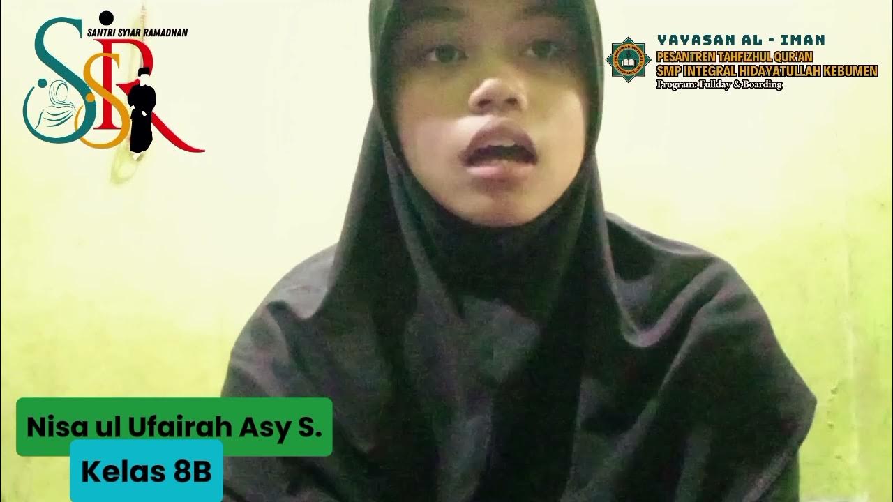 SANTRI SYIAR RAMADHAN 1445H-HADIST ARBA’IN – TIDAK HALAL DARAH SEORANG MUSLIM OLEH MBA NISA ...