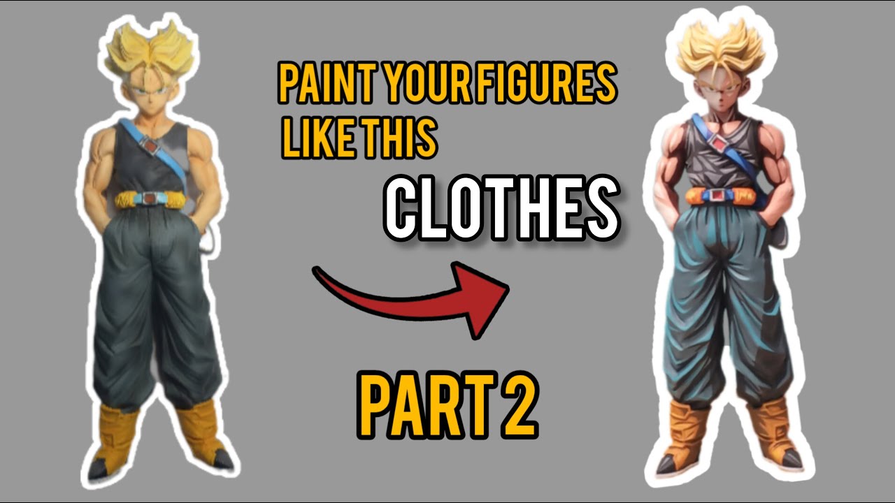 How to Paint Anime Figures: Cel Shading Clothes Tutorial (Part 2) - YouTube