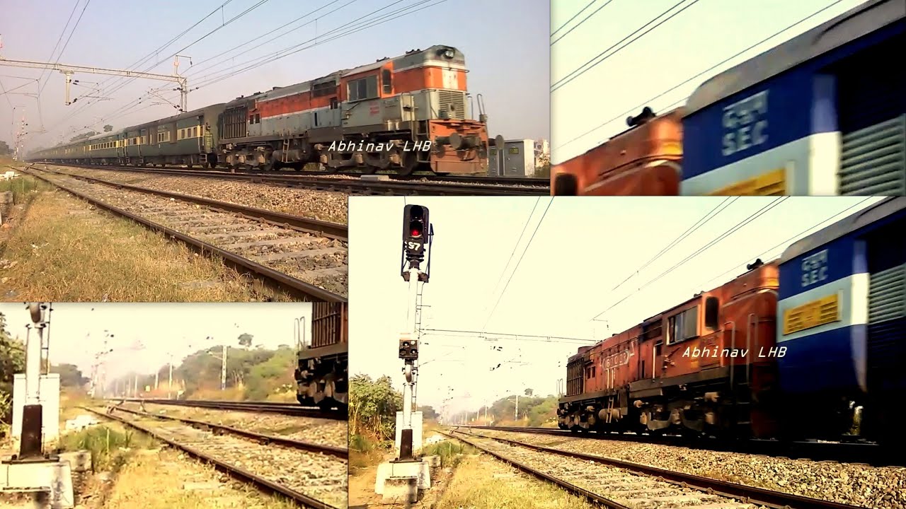 CLASH of TITANS: TKD WDM3A Chhattisgarh Express vs. LDH WDM3A Garib ...