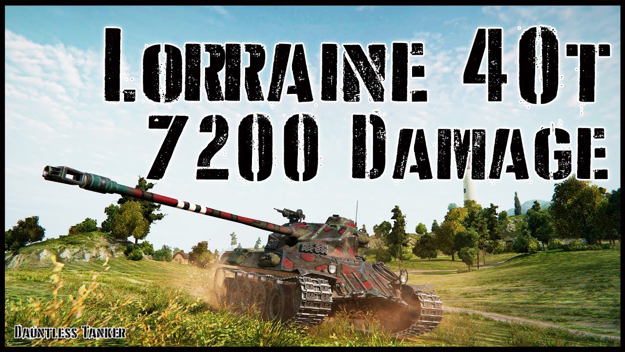 World of Tanks // Lorraine 40t // Swamp // 7200 Damage - YouTube