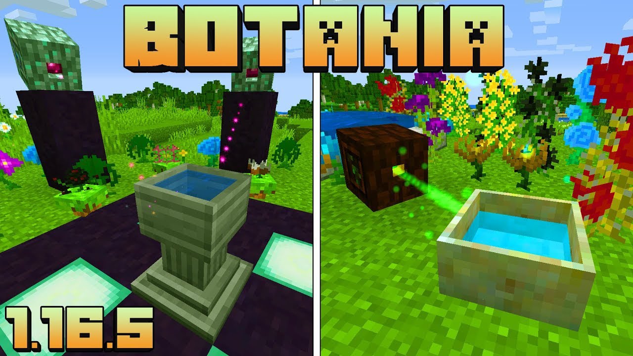 Botania. Basics #1 Tutorial 1.16.5 (minecraft java edition) - YouTube