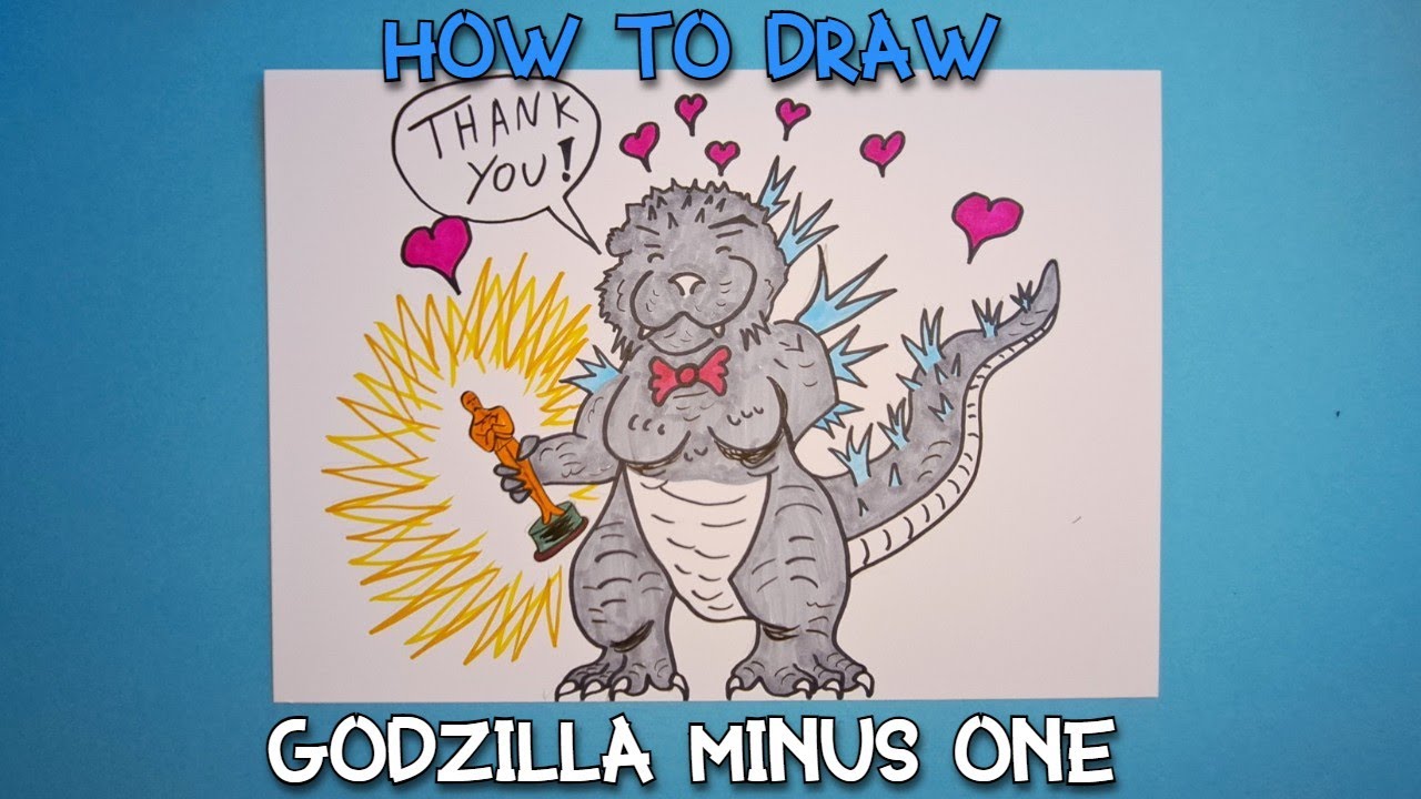 How to Draw GODZILLA MINUS ONE wins Best Visual Effects Oscars 2024 ...