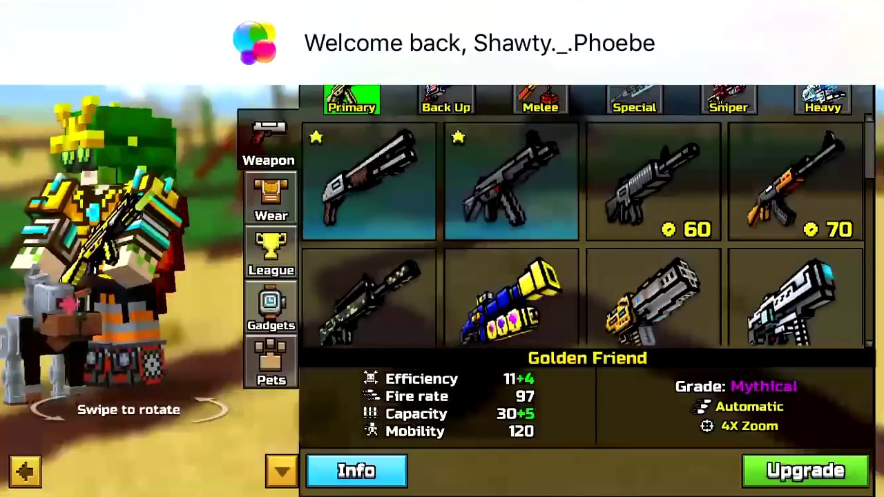 Playing Pixel Gun 3D! Co-Op Survival~ 1st Place! - YouTube