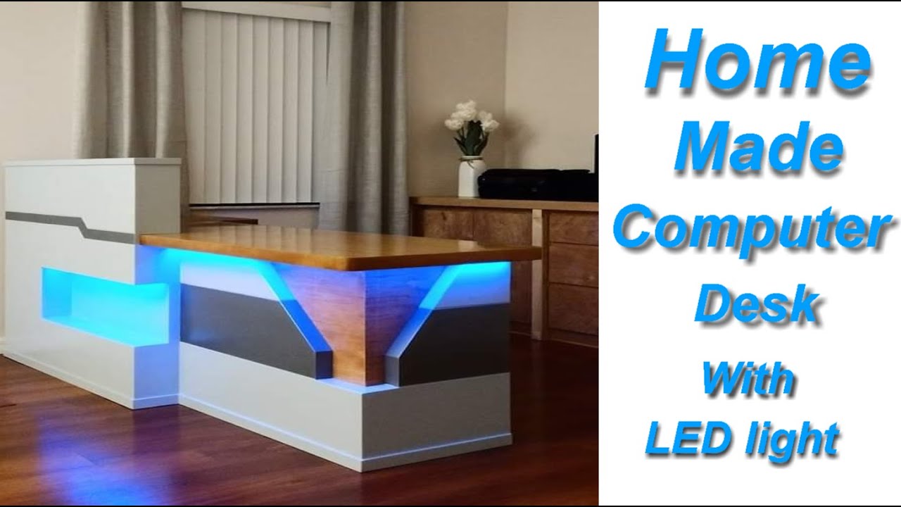 Custom-Made Computer Desk (DIY) - Part 2 - YouTube