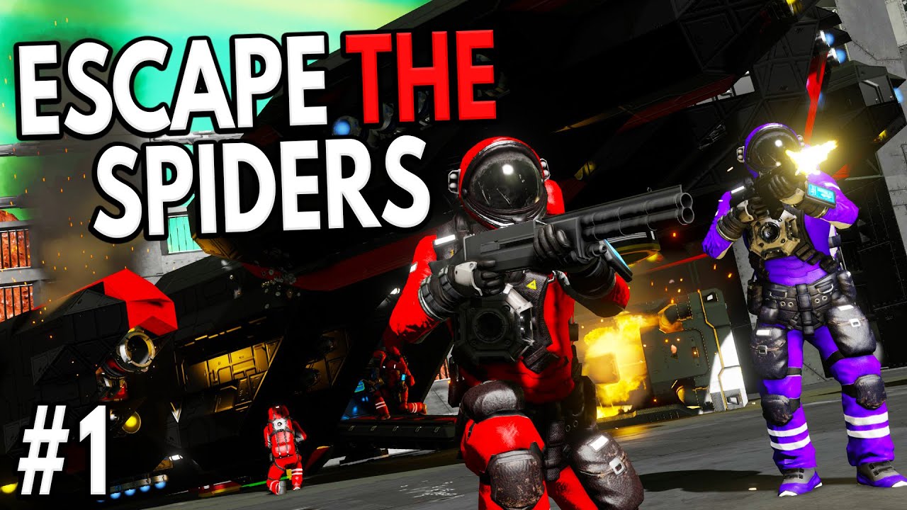 Space Engineers - SPIDER ESCAPE - Ep #1 FIRE Everything!!! - YouTube
