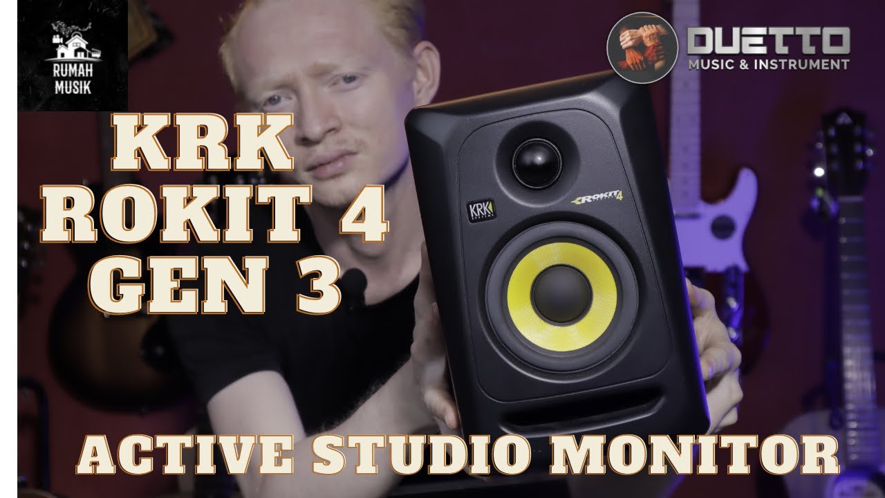 KRK ROKIT 4 GENERASI 3 ACTIVE STUDIO MONITOR REVIEW - YouTube