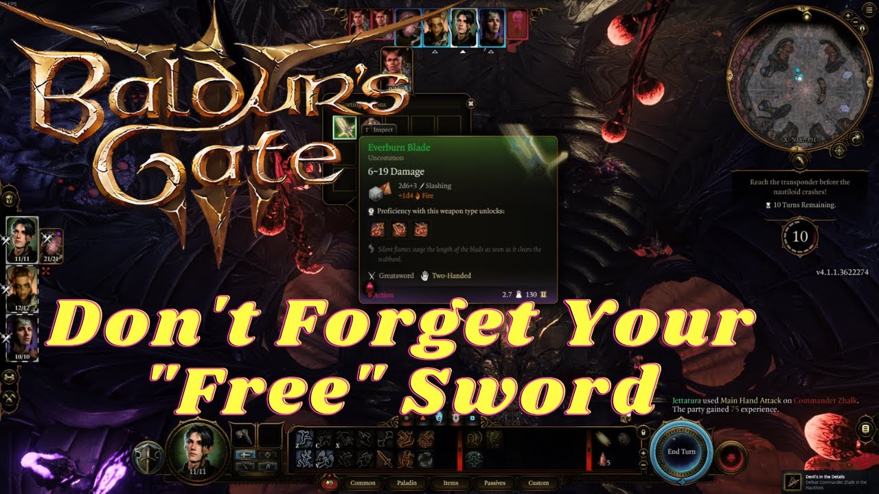 BG3: Everburn Blade (Not a combat tutorial) - YouTube