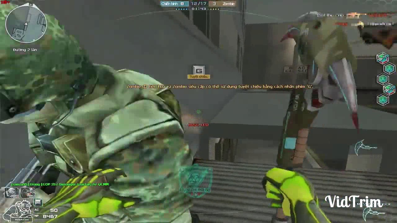 TRẢII NGHIỆM CF - ZOMBIE V4 Map Thứ 6 Ngày 13 Cận Chiến Zombie bá đạo ...