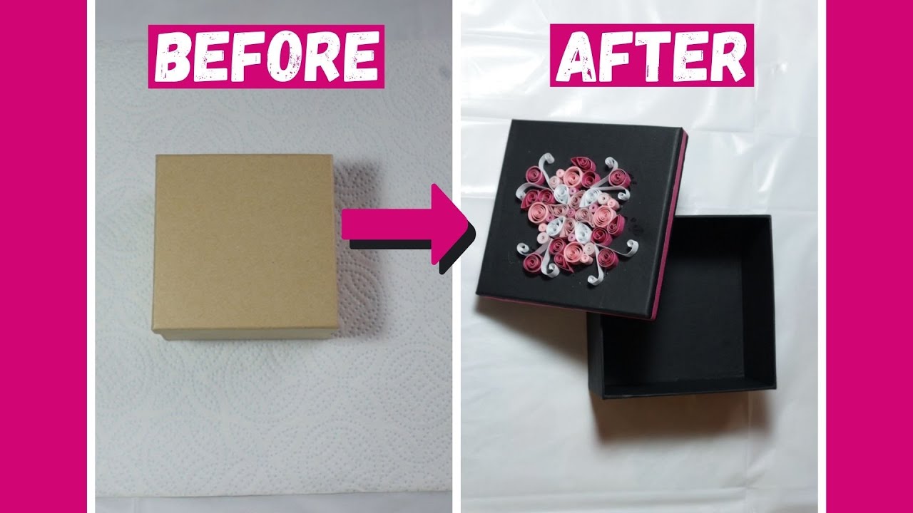 How to decorate a box - YouTube