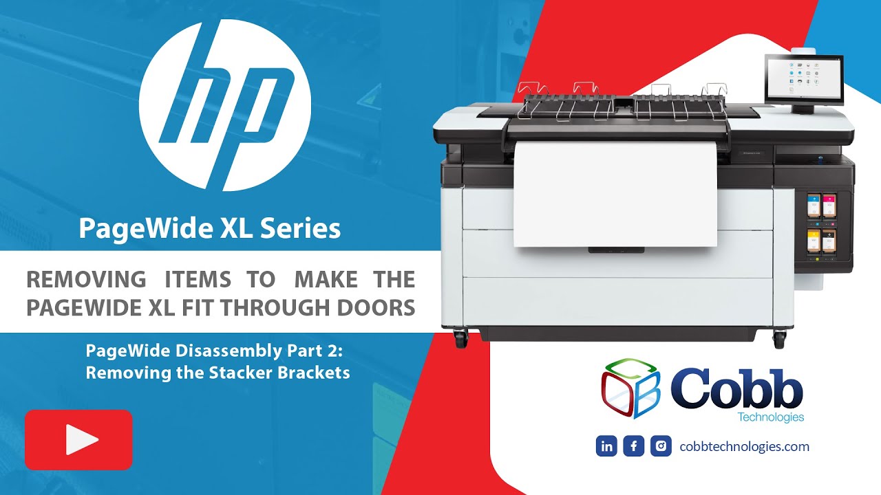 HP PageWide Disassembly Part 2: Removing the Stacker Brackets - YouTube