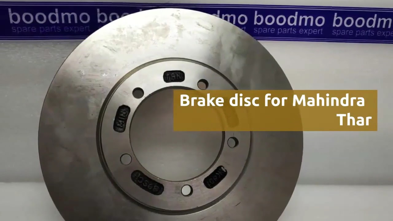 Brake disc for Mahindra Thar - YouTube