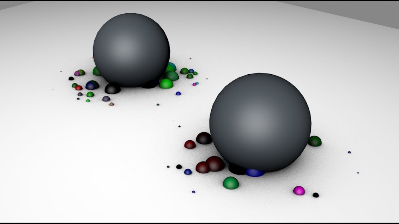 Particles on Collision with Rolling Object in Cinema 4D Tutorial - YouTube