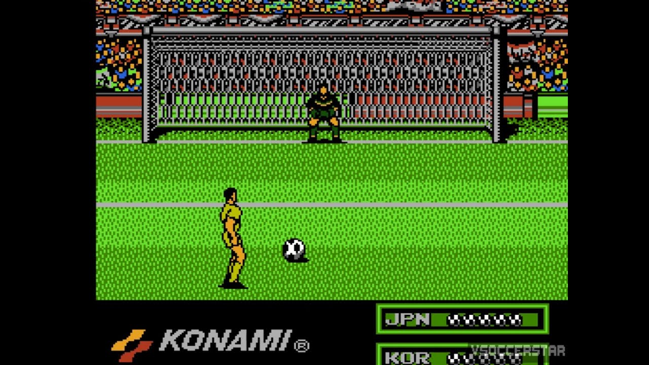 Konami Hyper Soccer (NES). Penalty Kicks: JAPAN vs SOUTH KOREA - YouTube