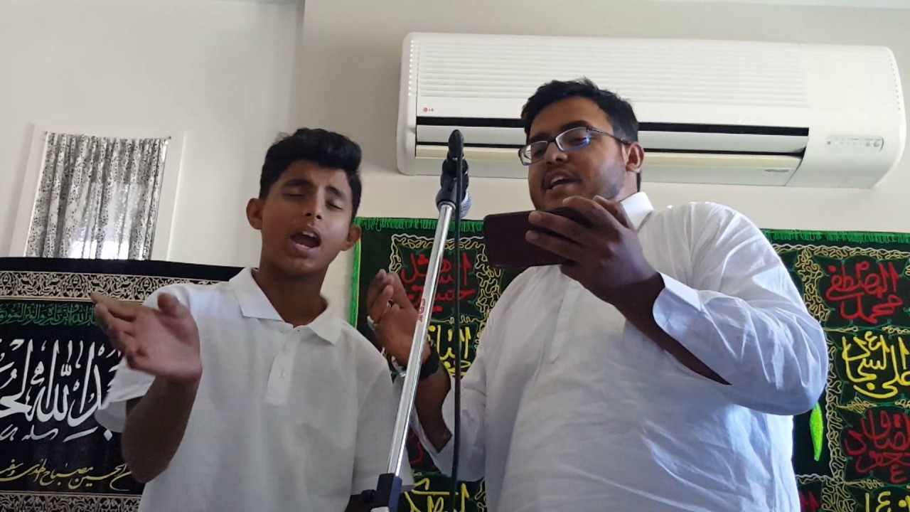 Syed Ali and Ali Nasar are reciting Noha Of Nadeem Sarwar Madeena jaoon ...