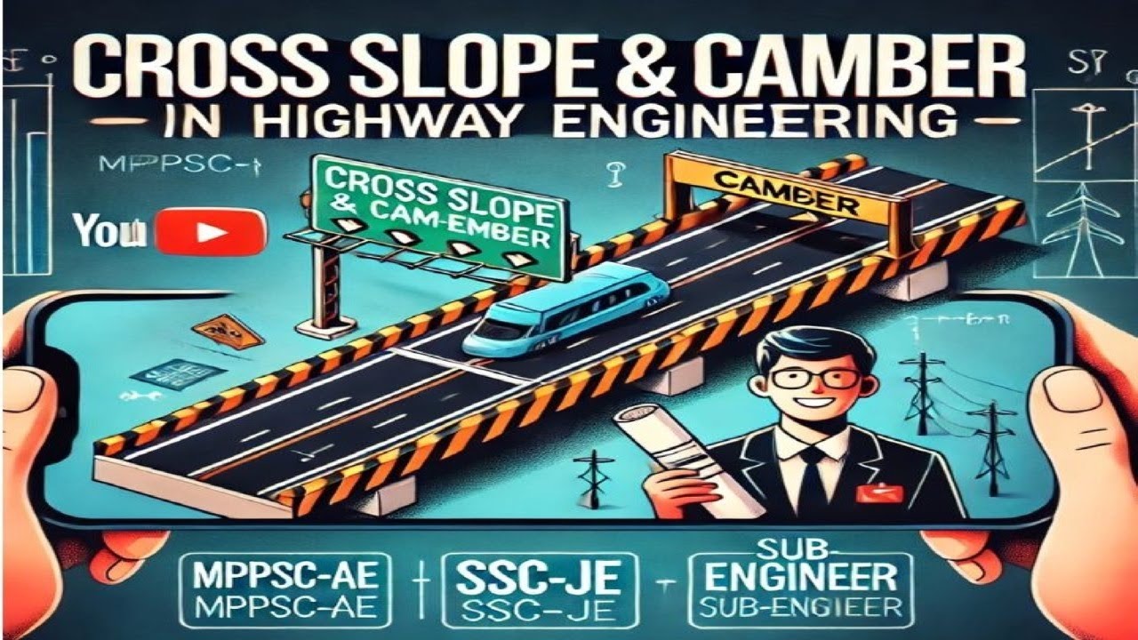 Highway engineering : Cross Slope/Camber MPPSC-AE SSC-JE Sub-Engineer ...