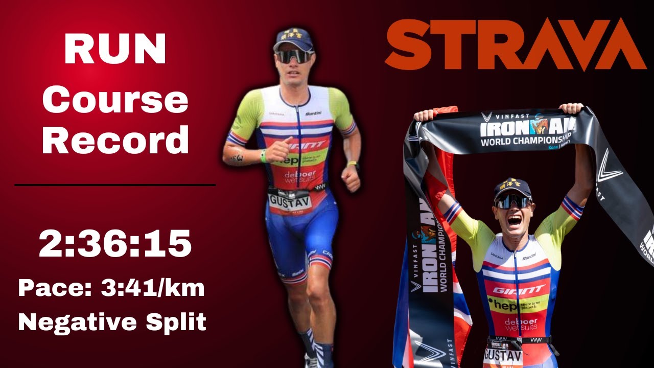 Gustav Iden's Kona Run Course Record || DATA ANALYSIS (Ironman World ...